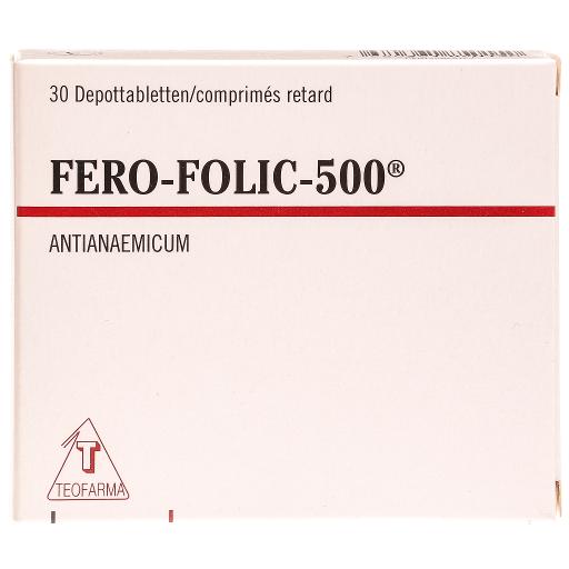 Fero Folic 500, carenza di ferro e acido folico | abilis.ch