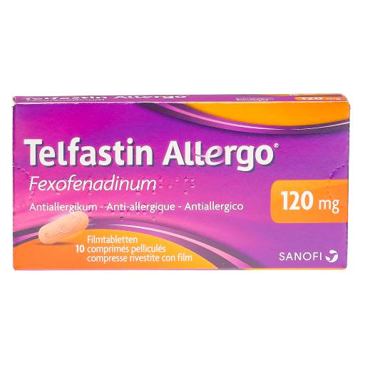 Telfastin allergo compresse film-rivestite 120 mg 10 pezzi | abilis.ch